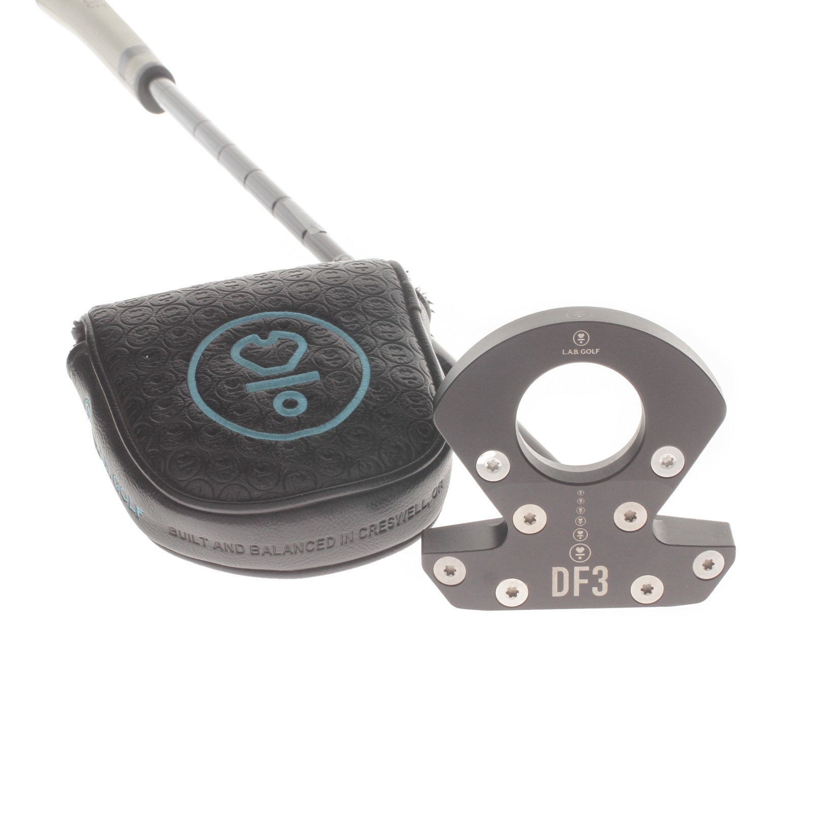 L.A.B. Golf DF3 Mens Right Hand Putter 34" Mallet - LAB Press Pistol P