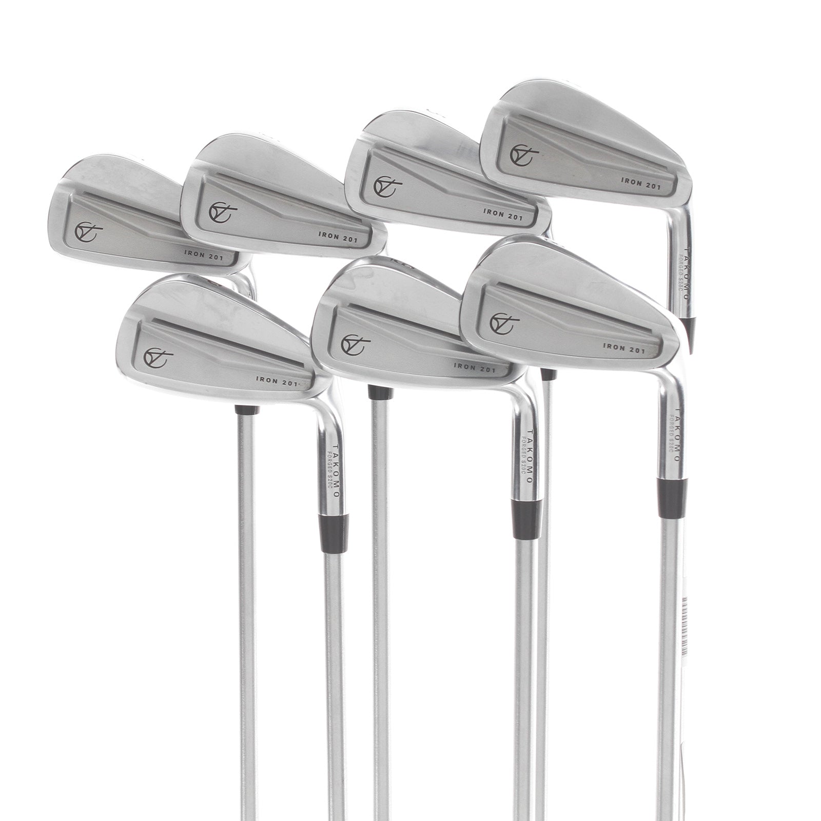 Takomo 201 Steel Mens Right Hand Irons 4-PW Regular - KBS Tour C-Taper