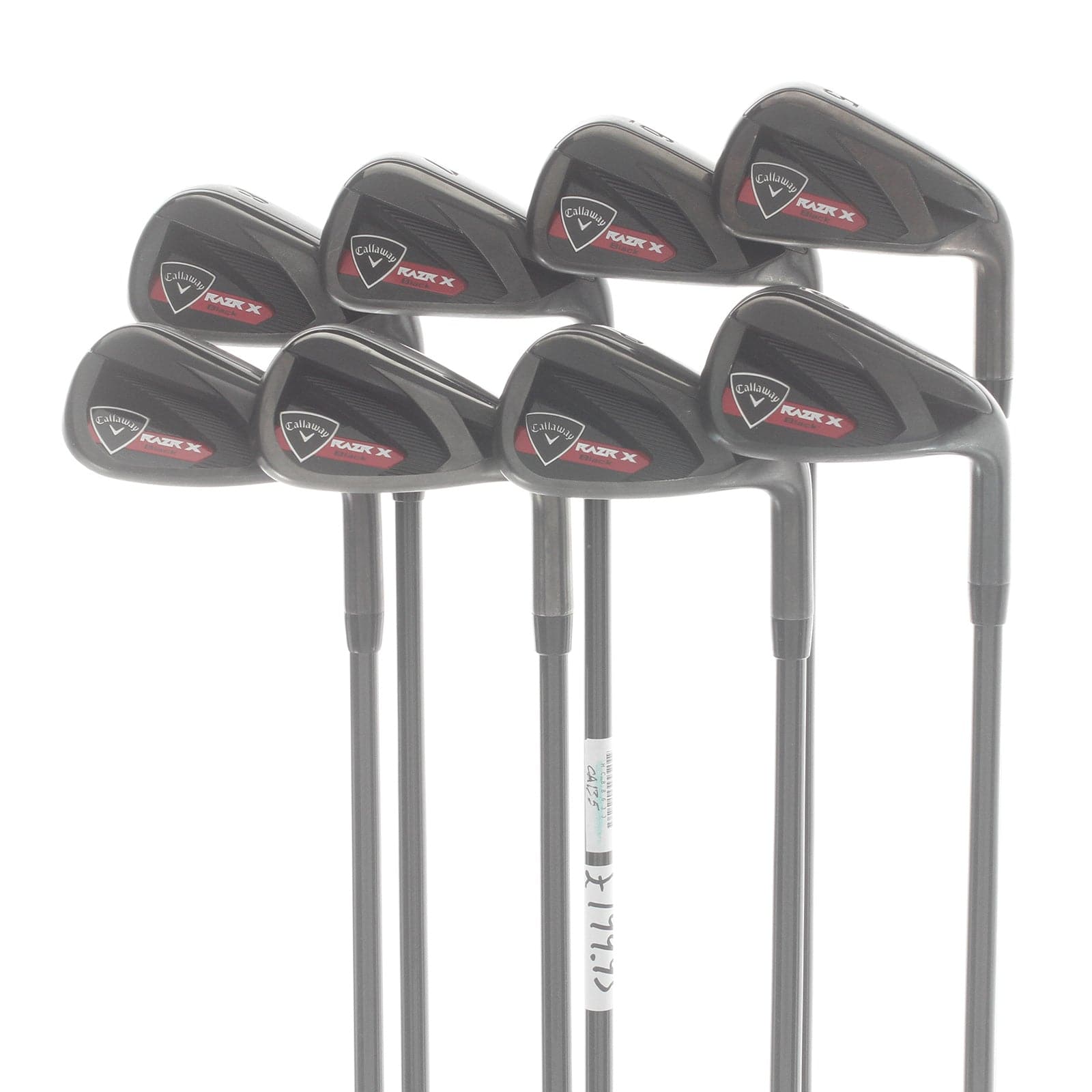 Callaway RAZR X Black Graphite Mens Right Hand Irons 5-SW+AW Regular