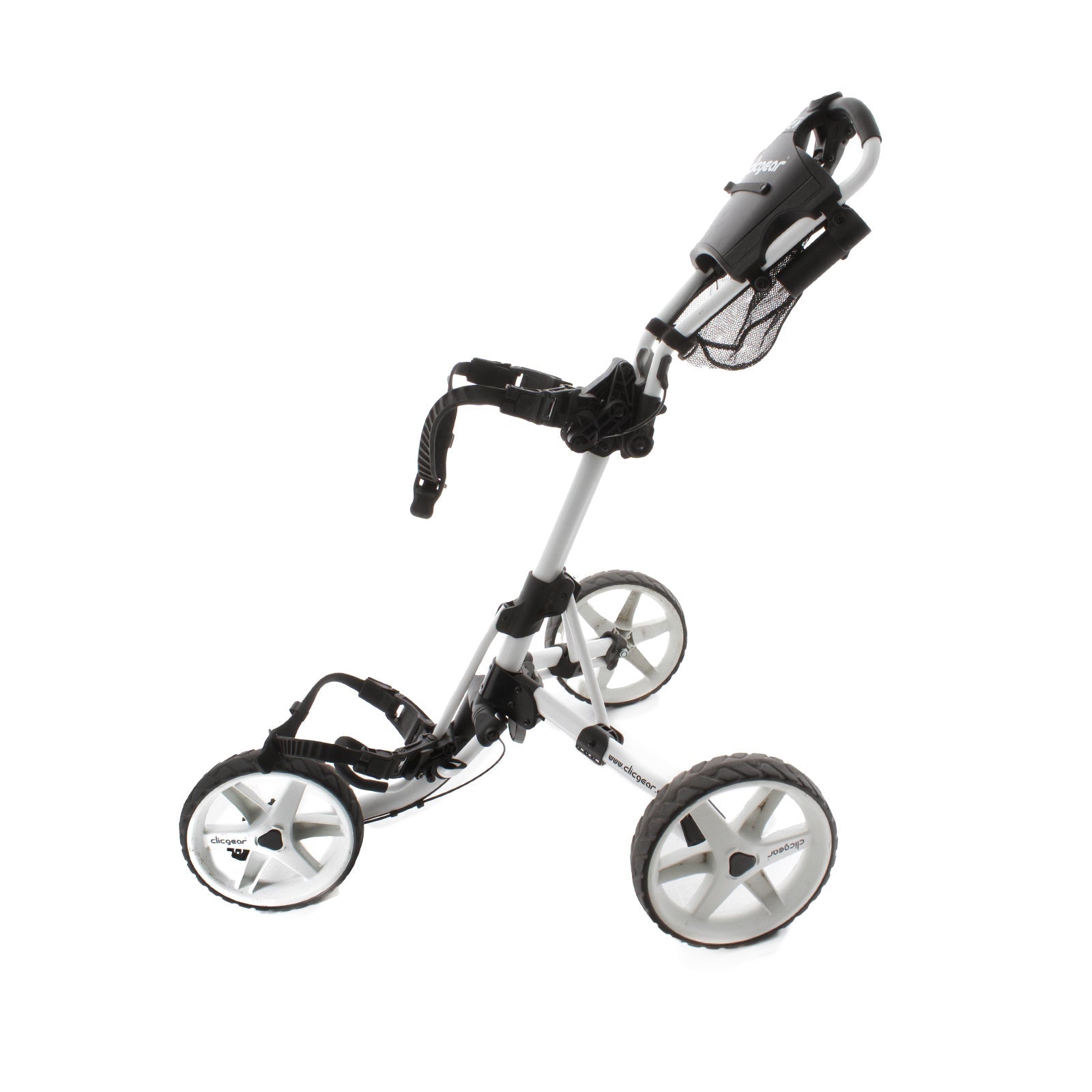 Clicgear 4 3-Wheel Push/Pull Trolley - Black/White