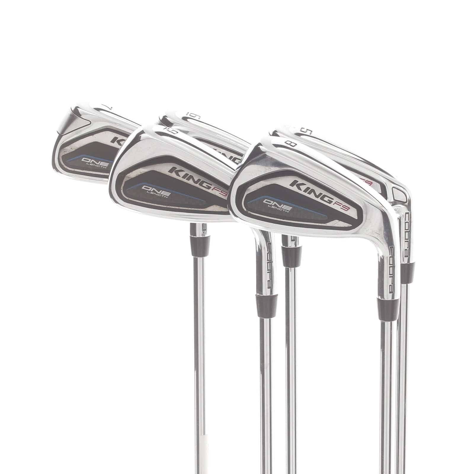 Cobra F9 One Length Steel Mens Right Hand Irons 5-9 Regular