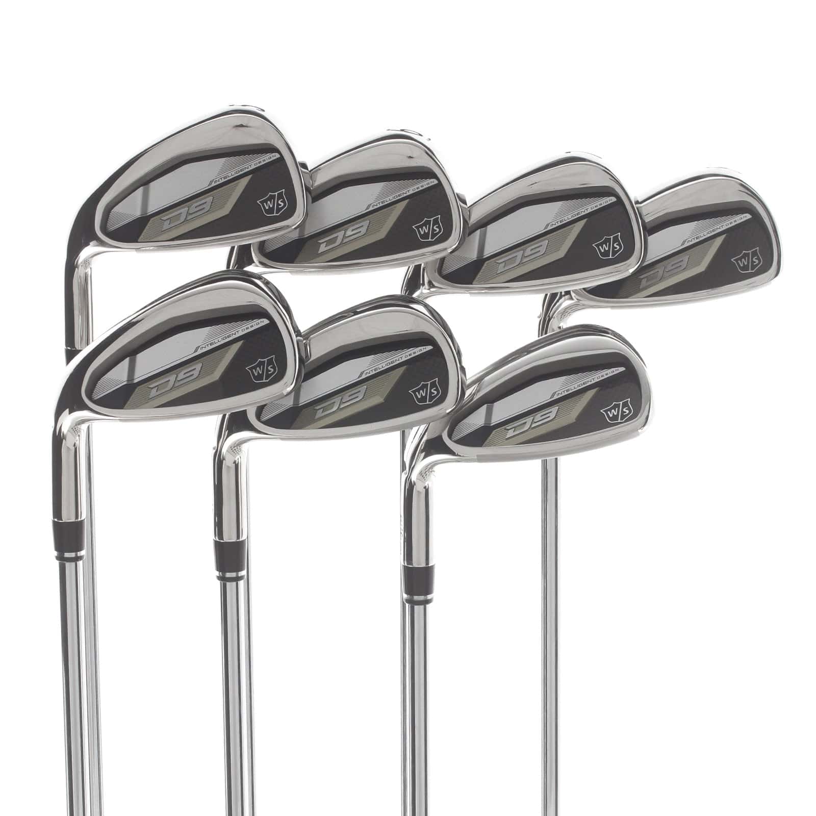 Wilson Staff D9 Steel Mens Left Hand Irons 5-SW Regular - KBS Max Ultr