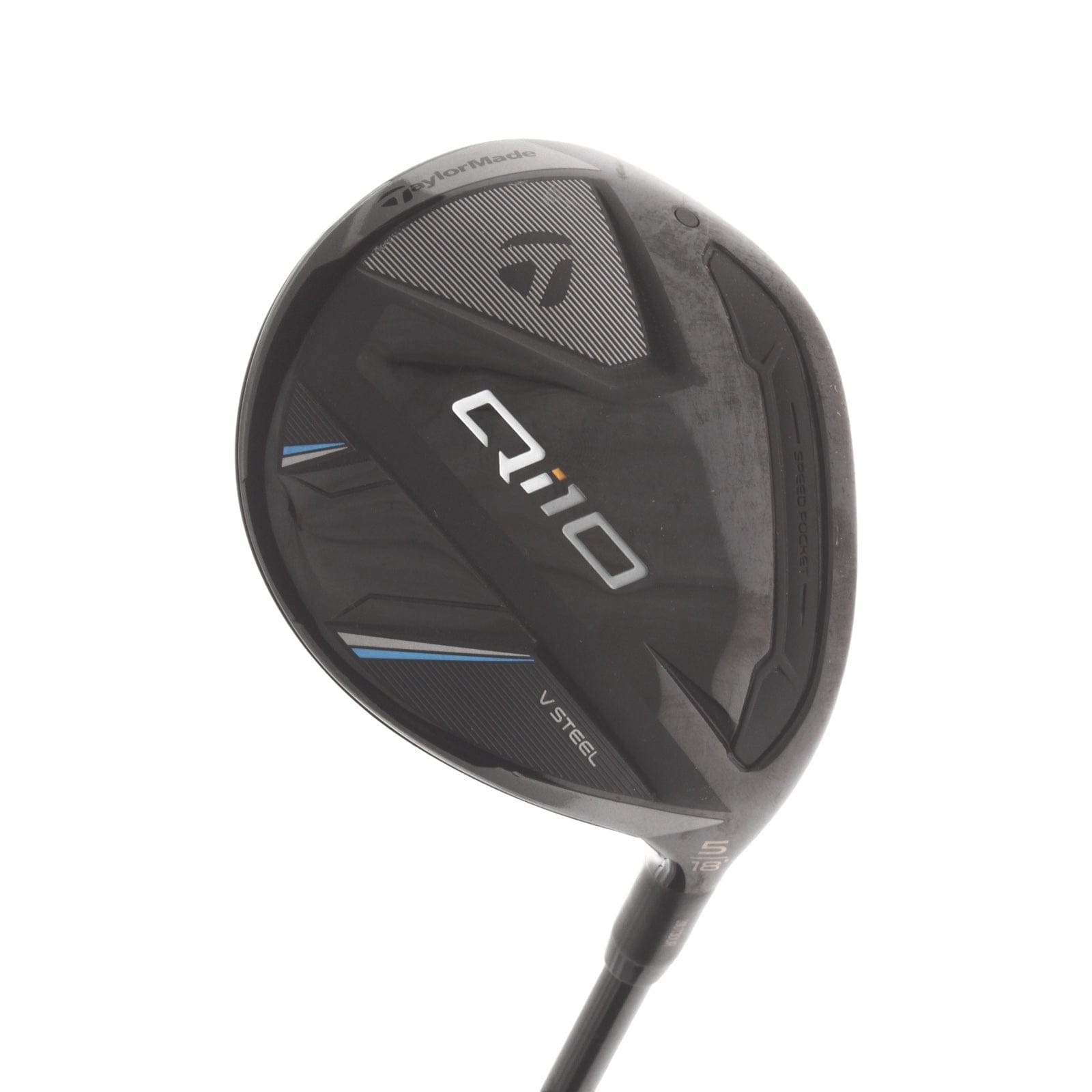 TaylorMade Qi10 Graphite Mens Right Hand Fairway 5 Wood 18* Stiff - Fu