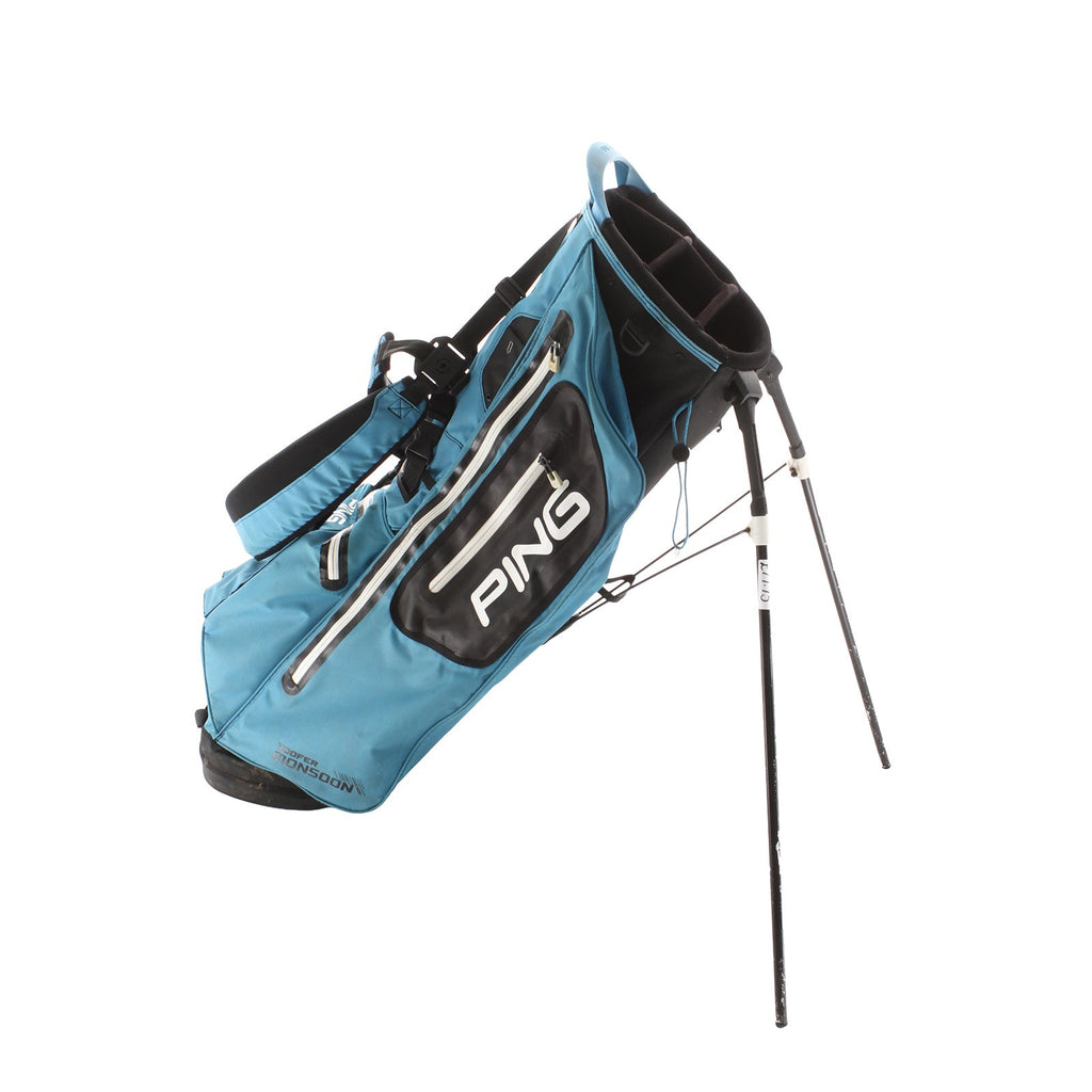 Ping Hoofer Monsoon Stand Bag - Light Blue/White/Black