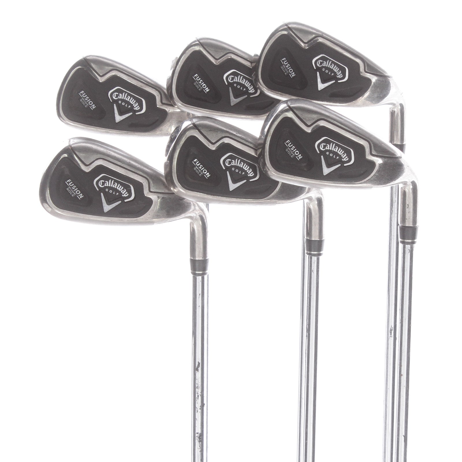 Callaway Fusion Wide Sole Steel Mens Right Hand Irons 5-PW Uniflex - C