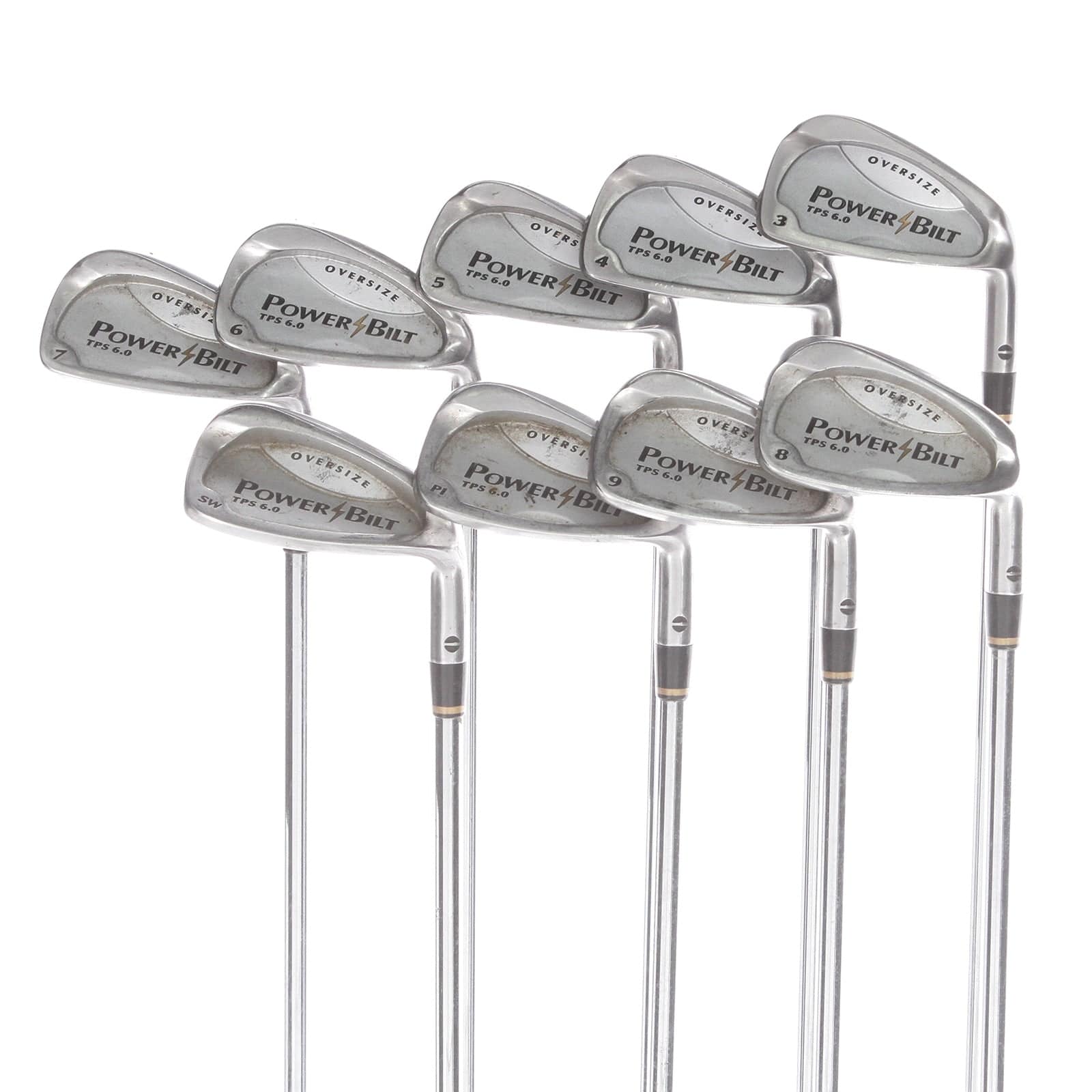 Power Built Oversize TPS 6.0 Steel Mens Right Hand Irons 3-SW Regular
