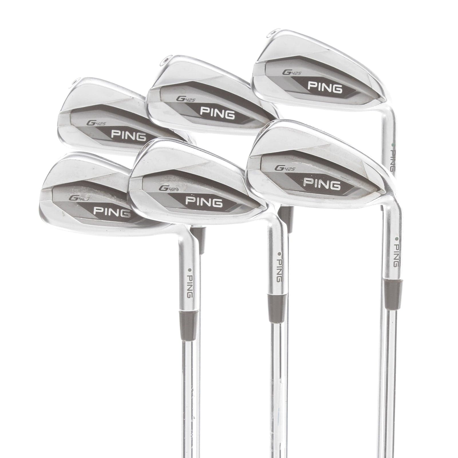 Ping G425 Steel Mens Right Hand Irons 5-PW Green Dot 2* Upright Regula
