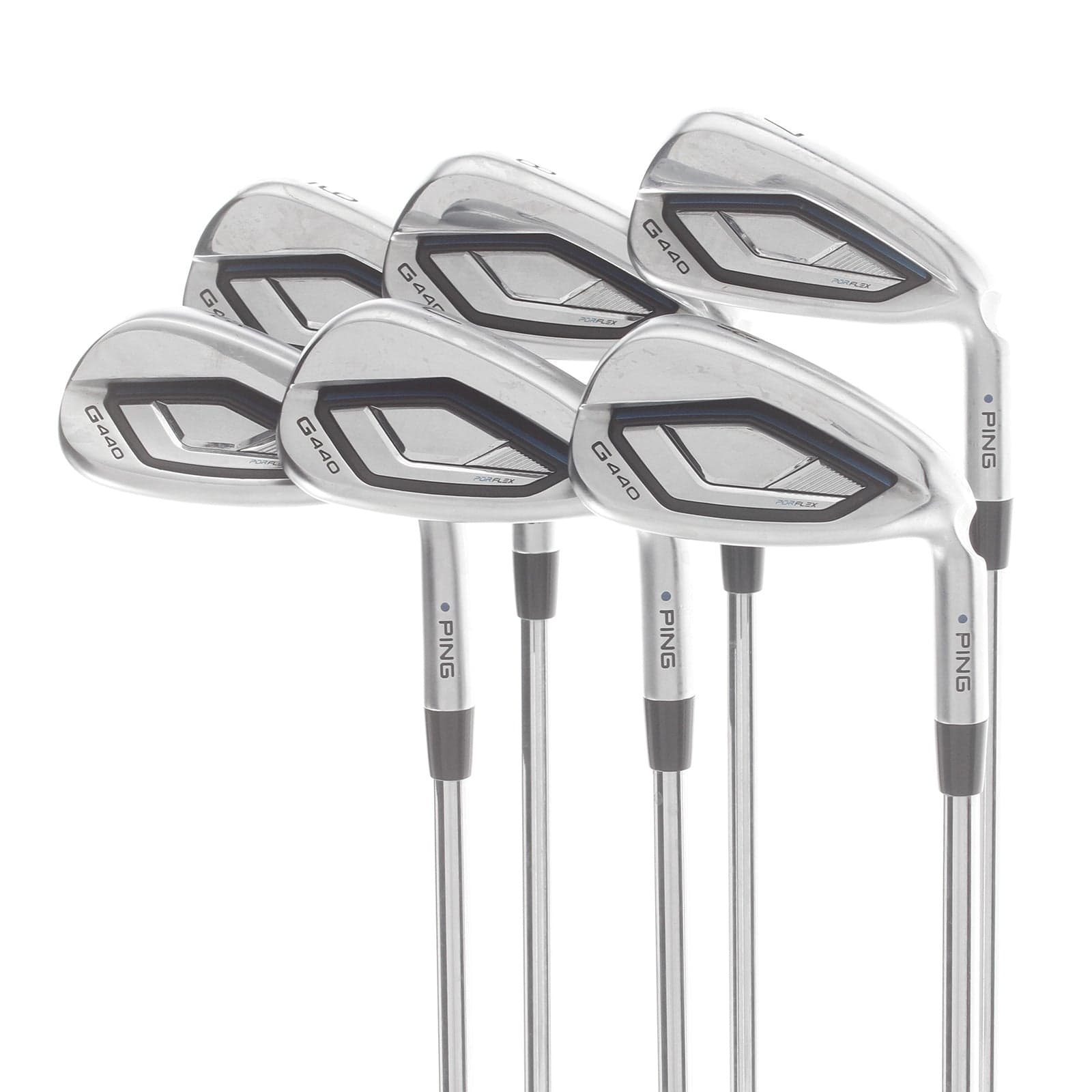 Ping G440 Steel Mens Right Hand Irons 7-SW+AW Blue Dot 1* Upright Regu