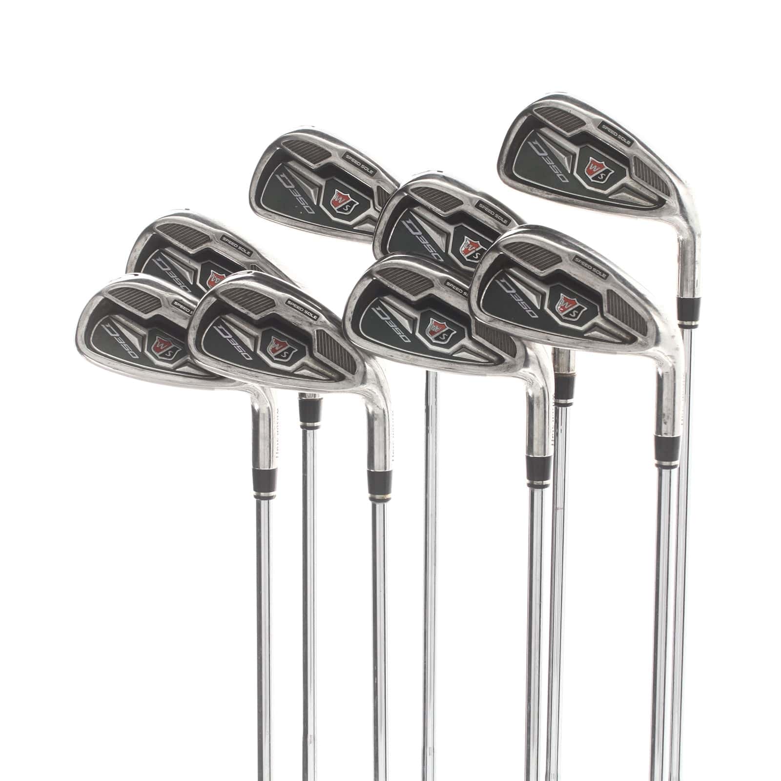 Wilson D350 Steel Mens Right Hand Irons 4-GW Regular - Wlison Staff Su