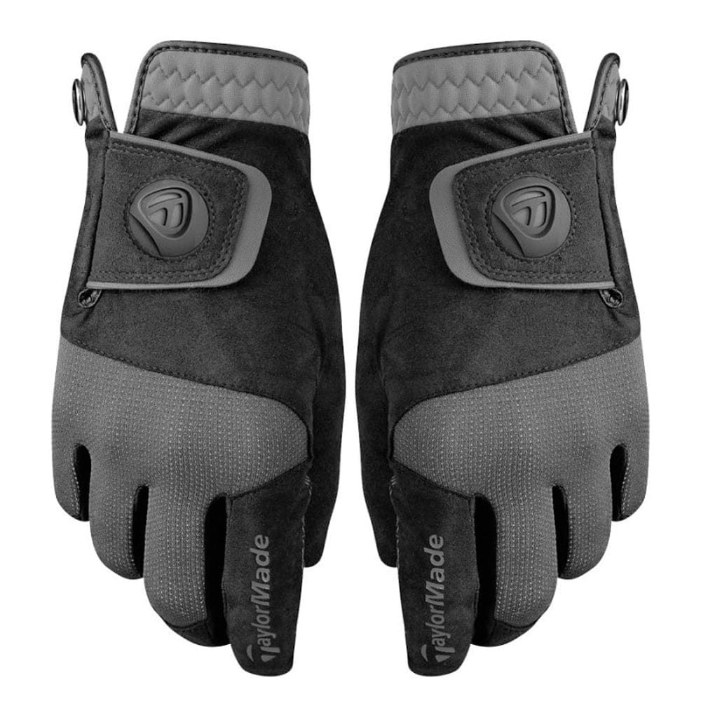 TaylorMade Rain Control Golf Gloves (Pair) - Black