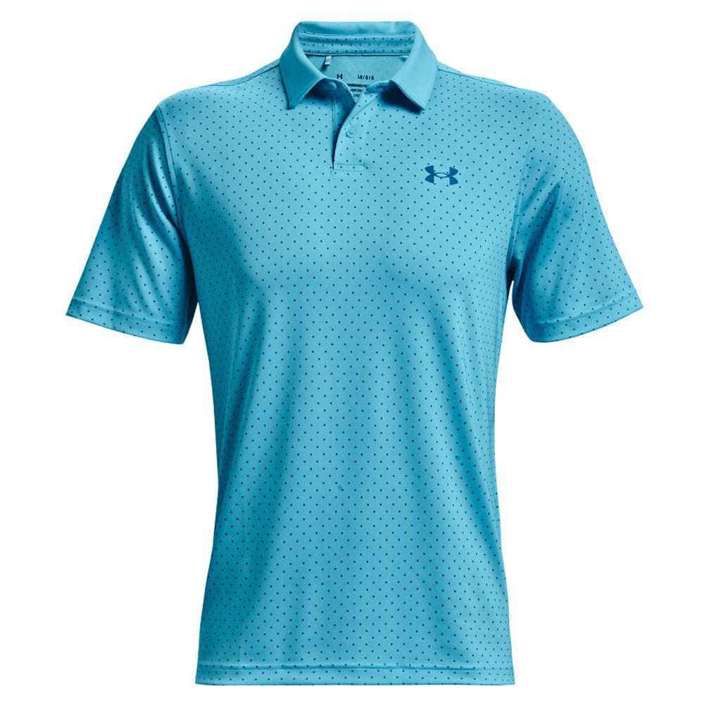 Under Armour Performance Printed Polo Shirt - Fresco Blue/Cruise Blue